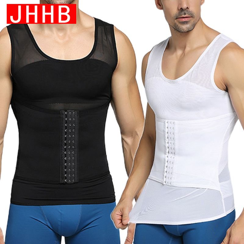 Fashion Men Shapewear Shapers Body Shaper Girdle Compression Shirt ...