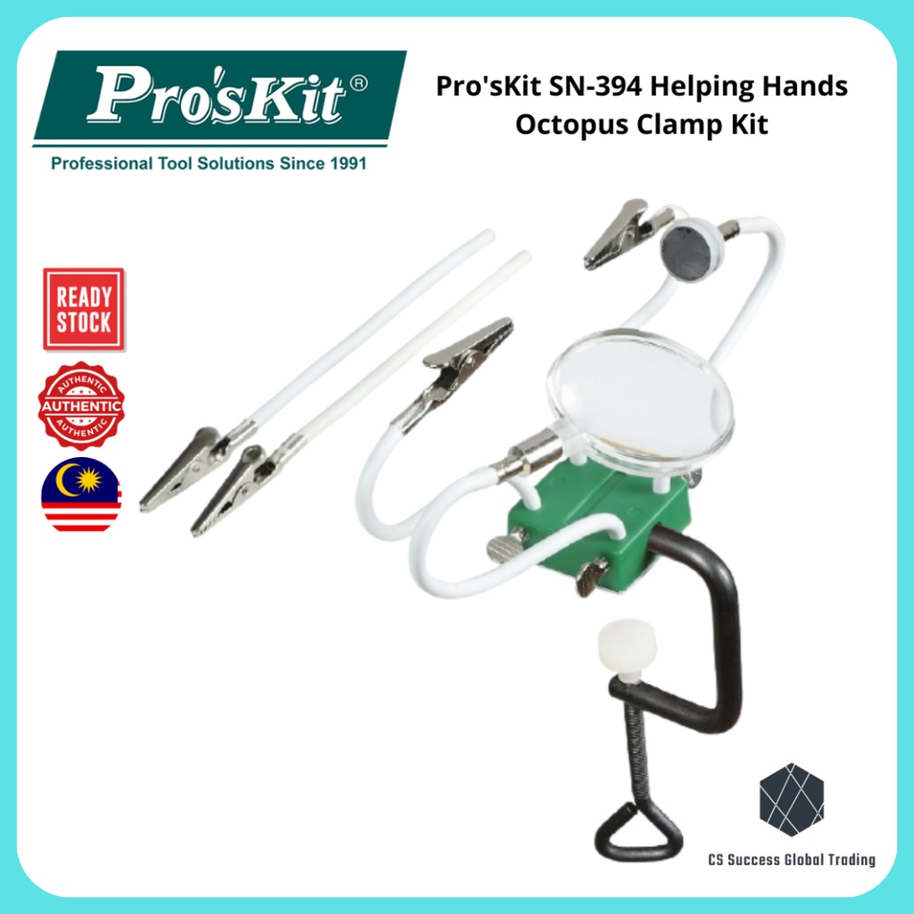 🔥Hot Product🔥 Pro'sKit SN-394 Helping Hands Octopus Clamp Kit | Shopee ...