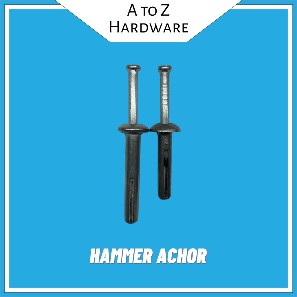 Hammer Driver Anchor Zinc Alloy 6x30 / 6x40 [AtoZ] | Shopee Malaysia
