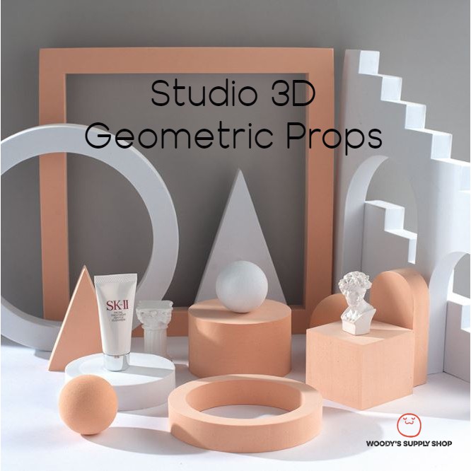 Studio 3D Geometry Photography Foam Props | Photo Shoot Props | Decor ...