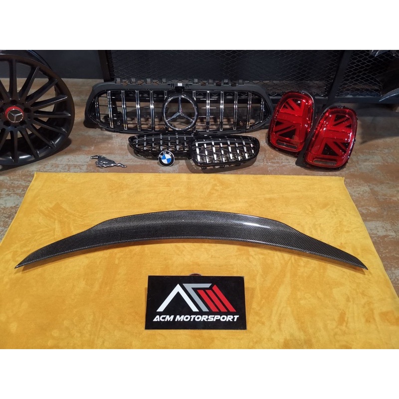 mercedes-benz W204 carbon fiber spoiler PsM | Shopee Malaysia