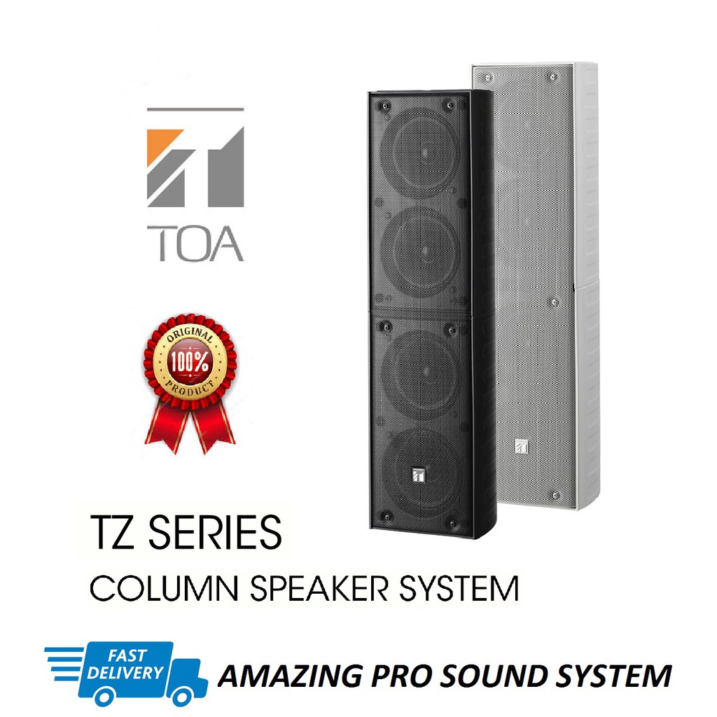 TOA Column Speaker 40W (TZ-406) (Black / White) | Shopee Malaysia