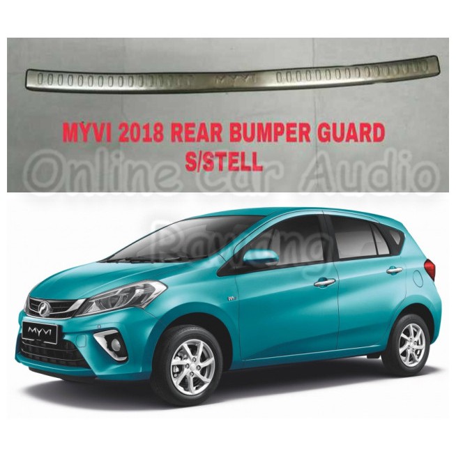Perodua Myvi 2018 Rear Bumper Trunk Lid Protector Chrome | Shopee Malaysia