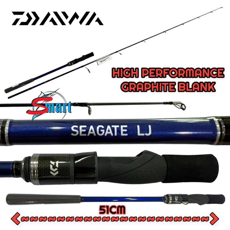SMARTFISHING Daiwa SEAGATE LJ Rod Spining Only..Butt Joint | Shopee Malaysia