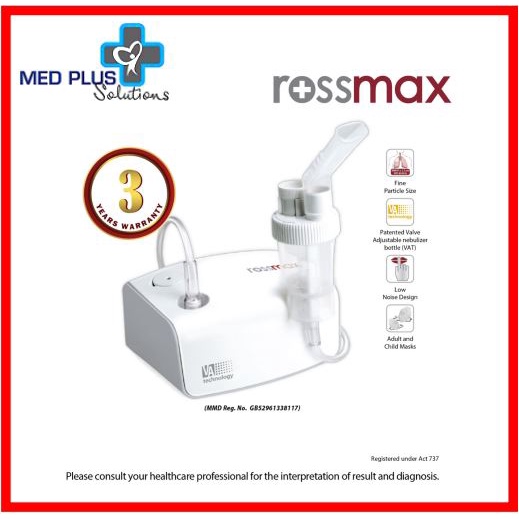 Rossmax NB80 Compact Piston Nebulizer (3 Years Warranty) | Shopee Malaysia