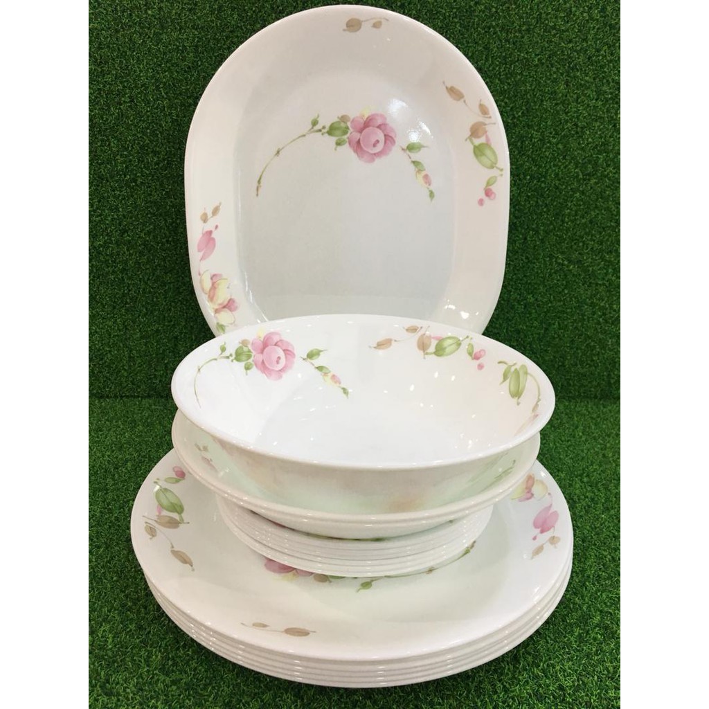 (Ready Stock!!) Corelle Country Rose 16pc Dinnerware Set (16A-RS-MS ...