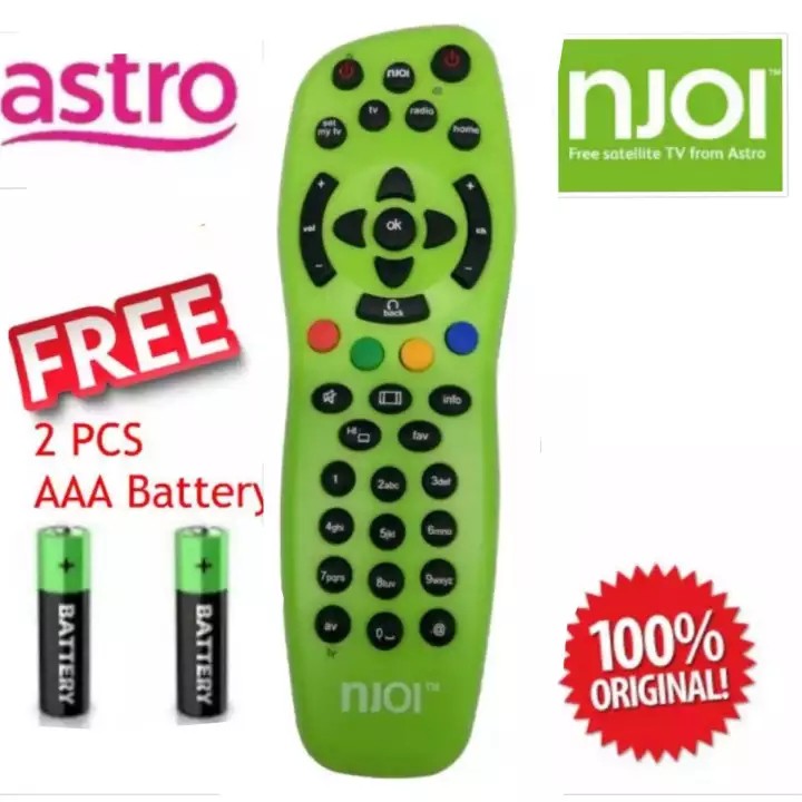 100% Original Astro Njoi Remote Control [GREEN COLOUR] | Shopee Malaysia