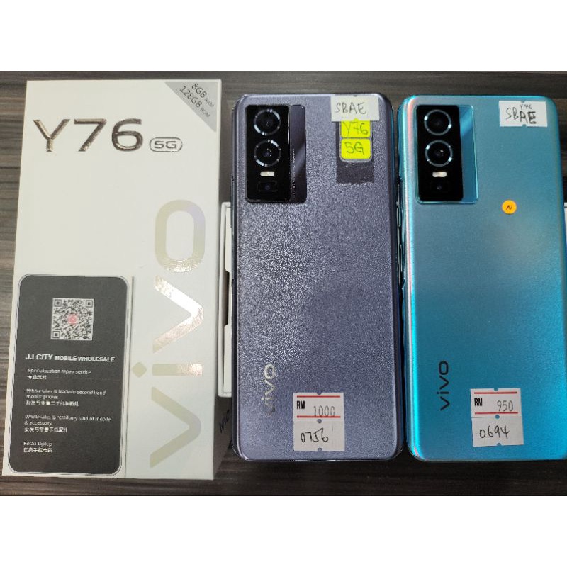 Vivo Y76 5G 12GB Ram 128GB Dual Sim - Fullset | Shopee Malaysia