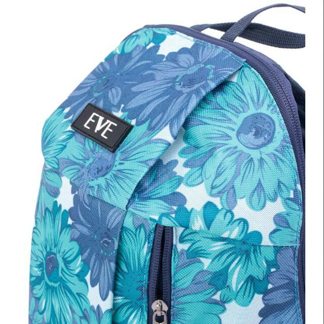 Backpack Flower Pattern (Blue) | Shopee Malaysia