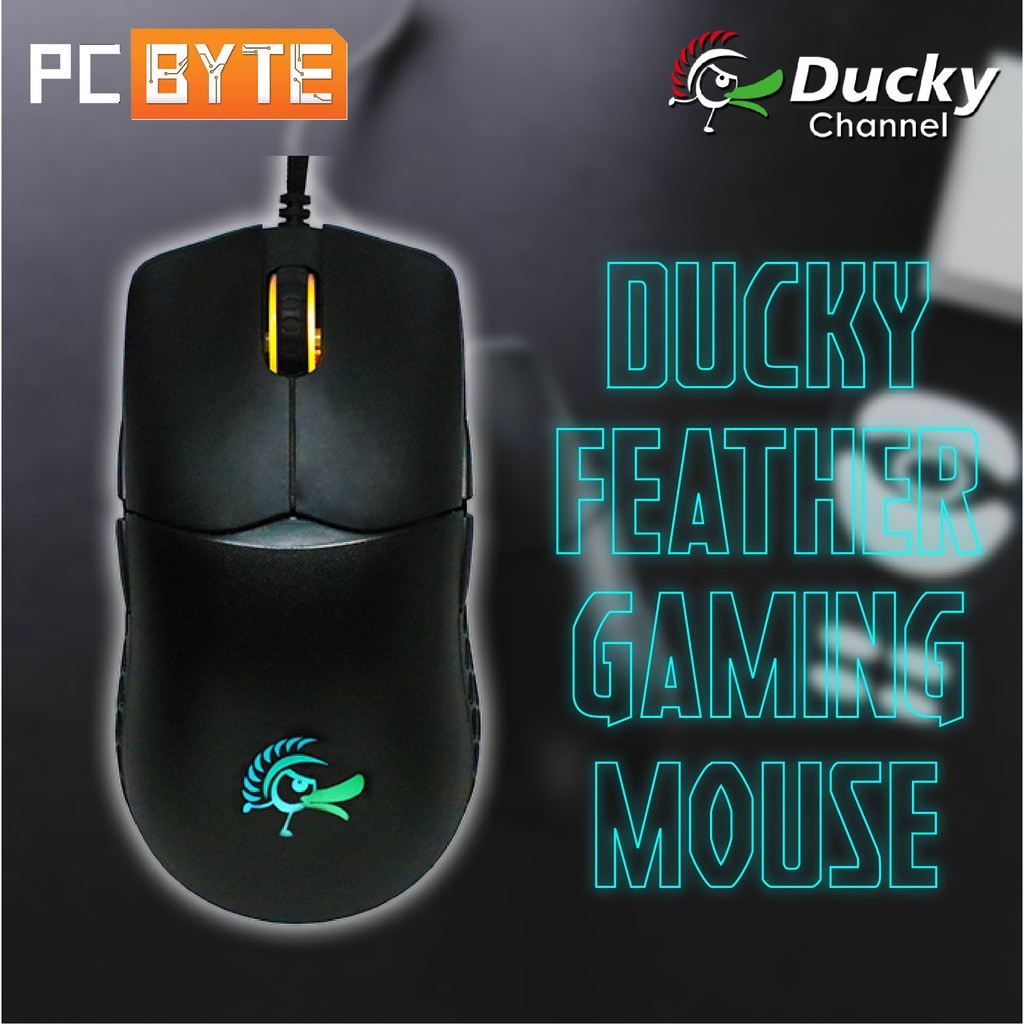 Ducky Feather - Blue Edition 65G Lightweight Symmetrical ARGB Gaming ...