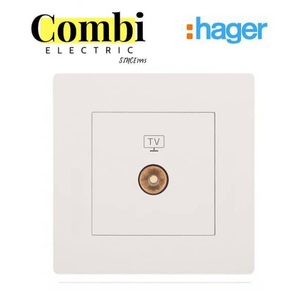 Hager Muse Switch / Socket / 20AX DP / 16AX 1G / 2G / 3G / 4G / TV ...
