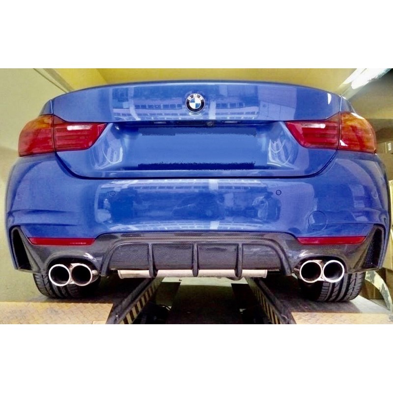 BMW f32 mp m sport performance 3D design rear bumper carbon fiber ...
