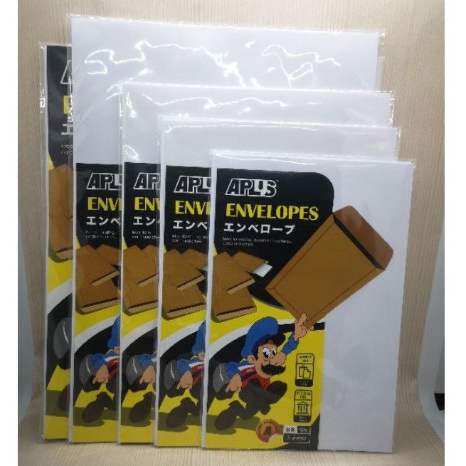 Aplus White Envelope 5pcs/pack 100gsm | Shopee Malaysia