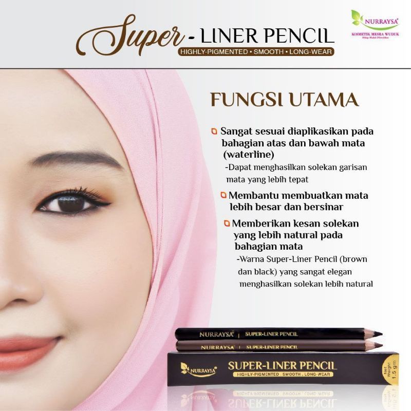 NURRAYSA BEAUTY CELAK SUPER LINER PENCIL PROMOSI | Shopee Malaysia