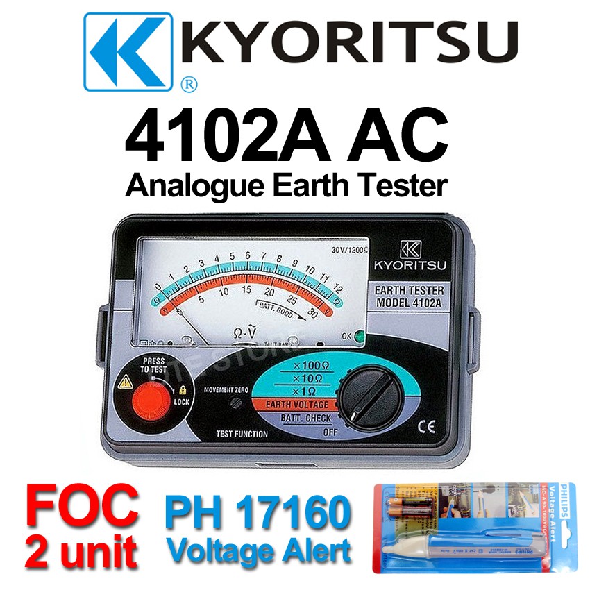 Kyoritsu 4102A Analogue Earth Tester (Made In Thailand) | Shopee Malaysia