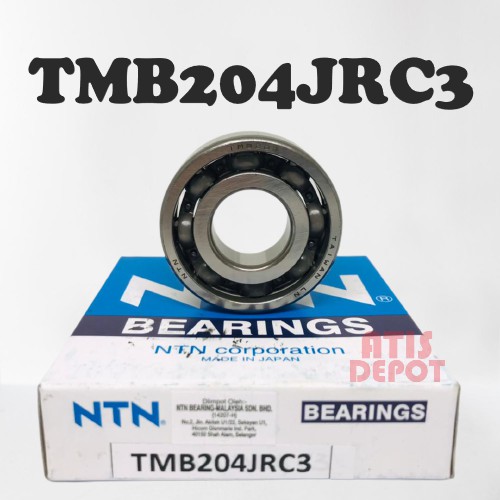 NTN TMB 204 JR C3 ( 20 x 47 x 14 ) Radial Deep Groove Ball Bearings - 20 x 47 x 14 Open Type ...