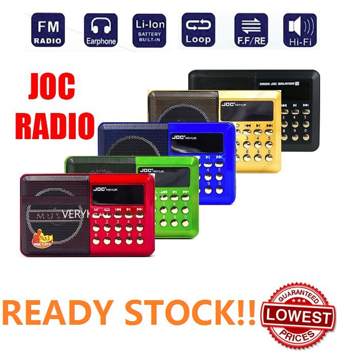 Original JOC Radio Speaker Rechargeable USB "Tik Top" Radio FM Digital ...