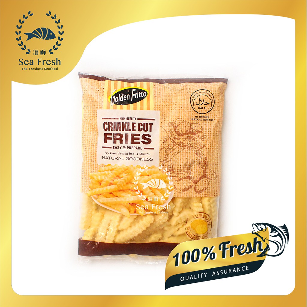 [Sea Fresh] Kentang Goreng Golden Fritto | Golden Fritto Crinkcle Cut ...