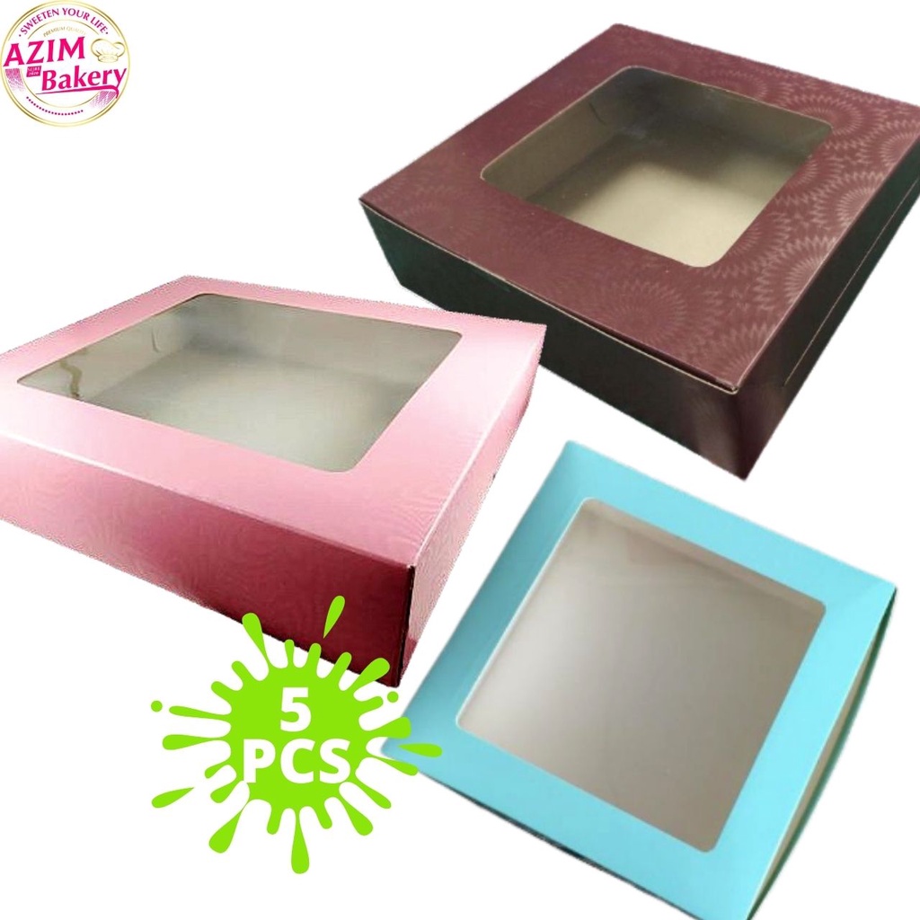 TALAM BOX WINDOW (5PCS) KOTAK KUIH TALAM | KOTAK KUIH | KOTAK BROWNIES ...