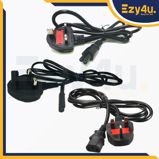 3pin Power Cord Cable 1.3M+- 13A Desktop PC LCD Monitor Laptop Printer ...