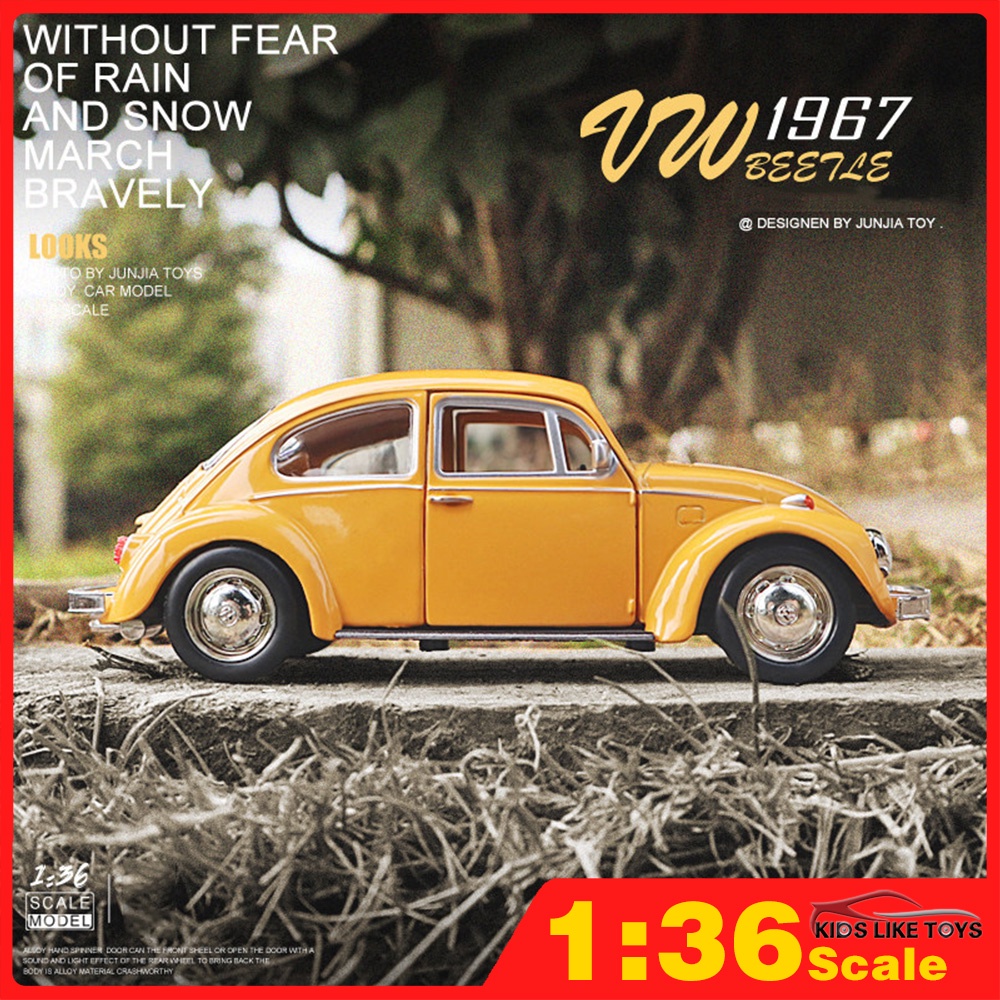 KLT Volkswagen Beetle scale 1:36 Metal Car Model Alloy Die-cast Car ...