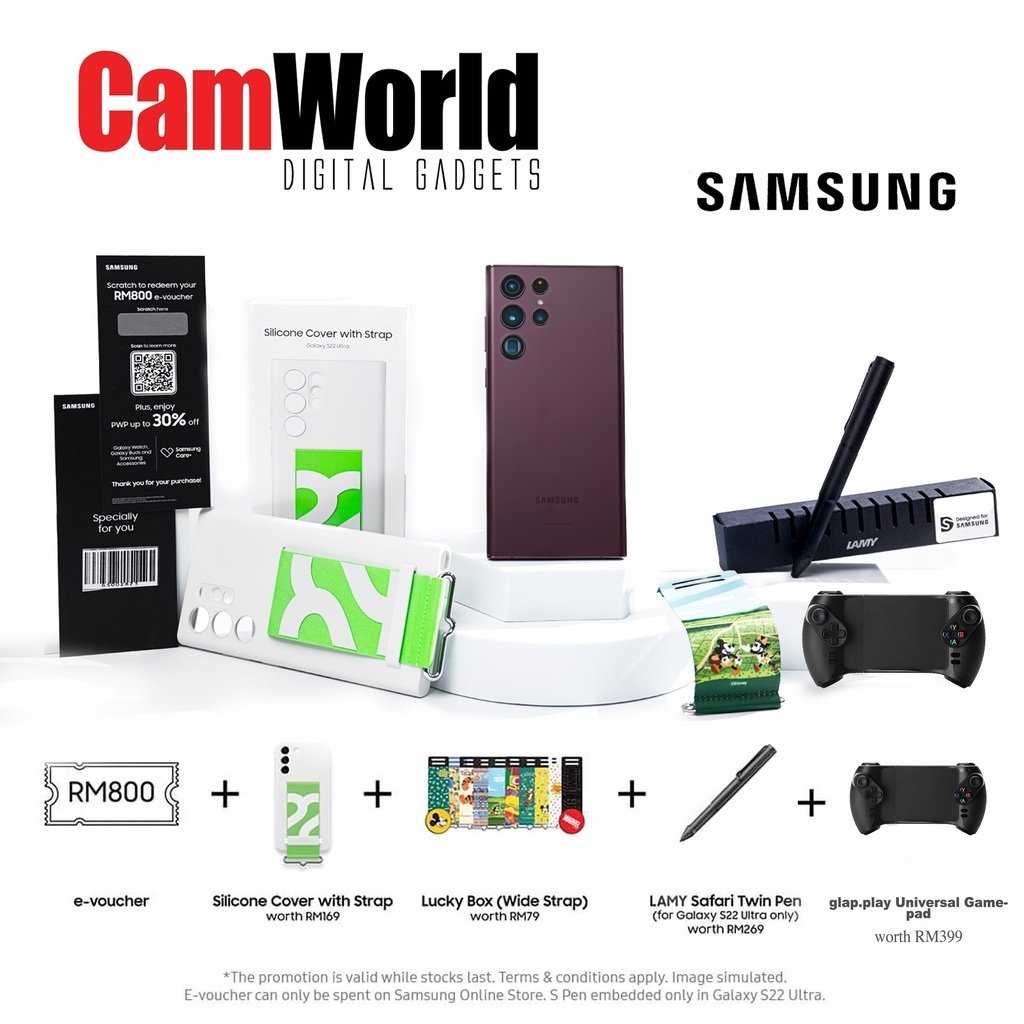 Samsung Galaxy S22 Ultra ( SM-S908 ) ( 12GB + 512GB ) With Glap ...