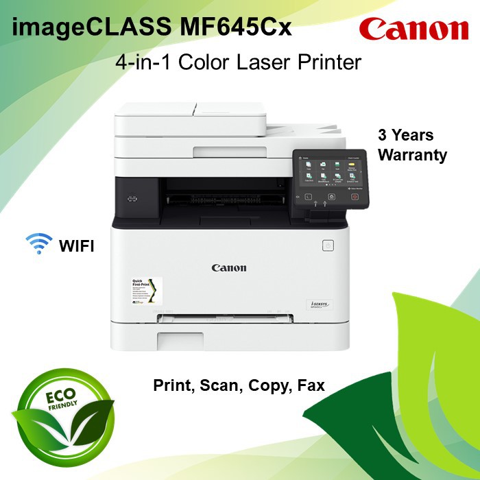 Canon imageCLASS MF 645 Cx 4-in-1 Fax Duplex Wifi Color Laser Printer ...