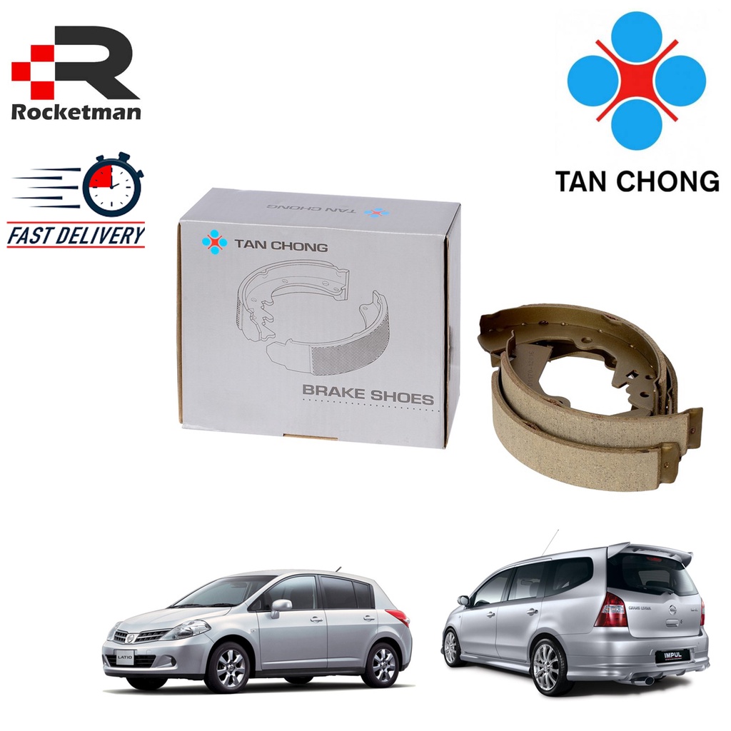 TAN CHONG REAR BRAKE SHOE NISSAN LIVINA L10L 1.6 1.8 LATIO C11L 1.8 ...