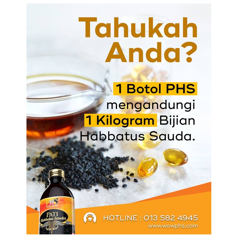 PATI HABBATUSSAUDA PHS NATURAL - 100 ML | Shopee Malaysia