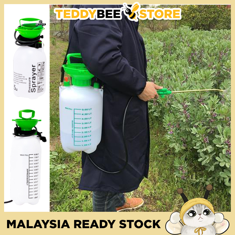 5 / 8 Litre Garden Pressure Sprayer Pump Sprayer and Plastic Pesticide ...