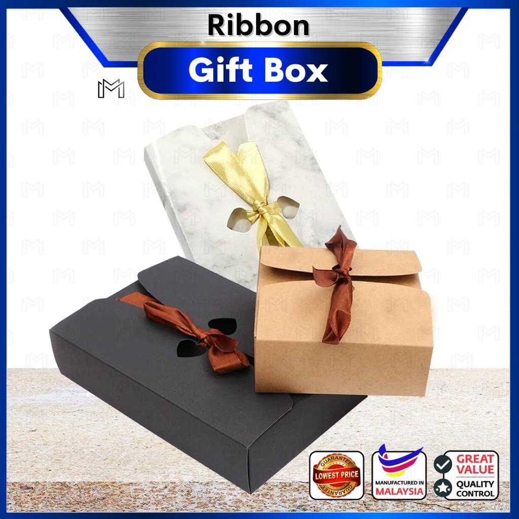 Gift Box Candy Wedding Cake Kraft Paper Box Packaging DIY Ribbon Gift ...