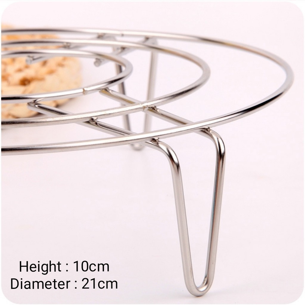 6 sizes Stainless Steel Round Steamer Steam Rack Kitchen Cooking ...