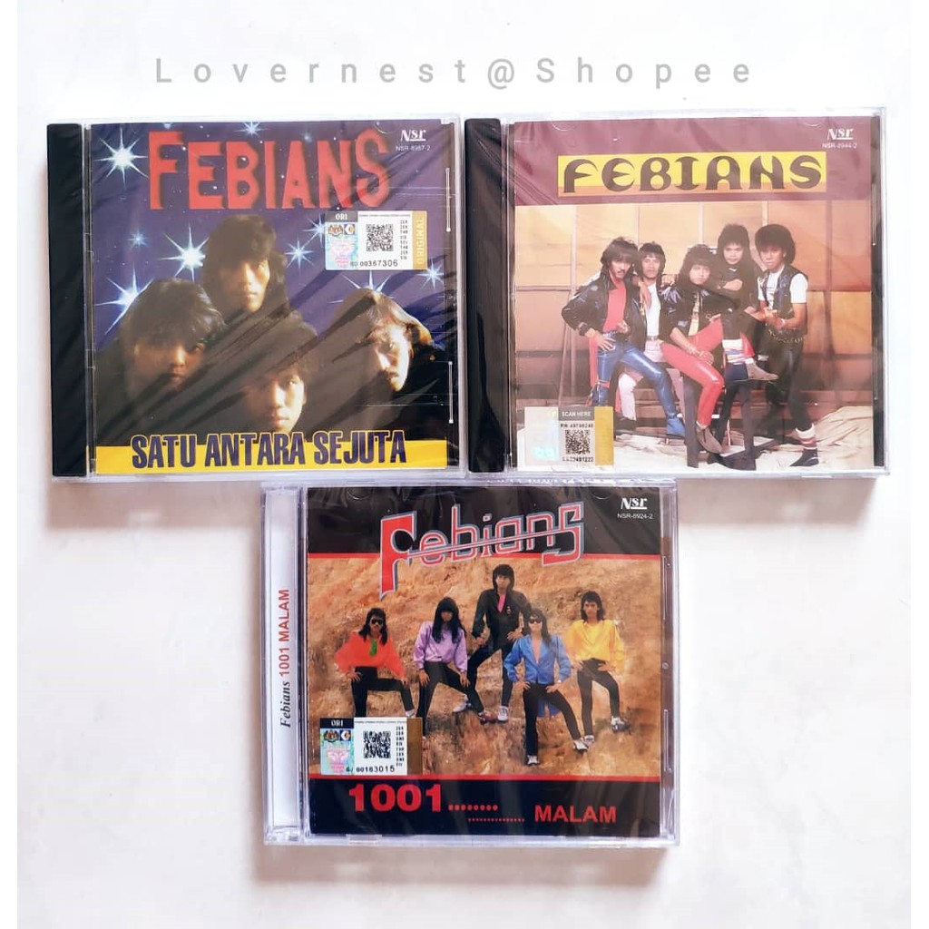 Febians CD Album - 1001 Malam - Febians - Satu Antara Sejuta | Shopee ...
