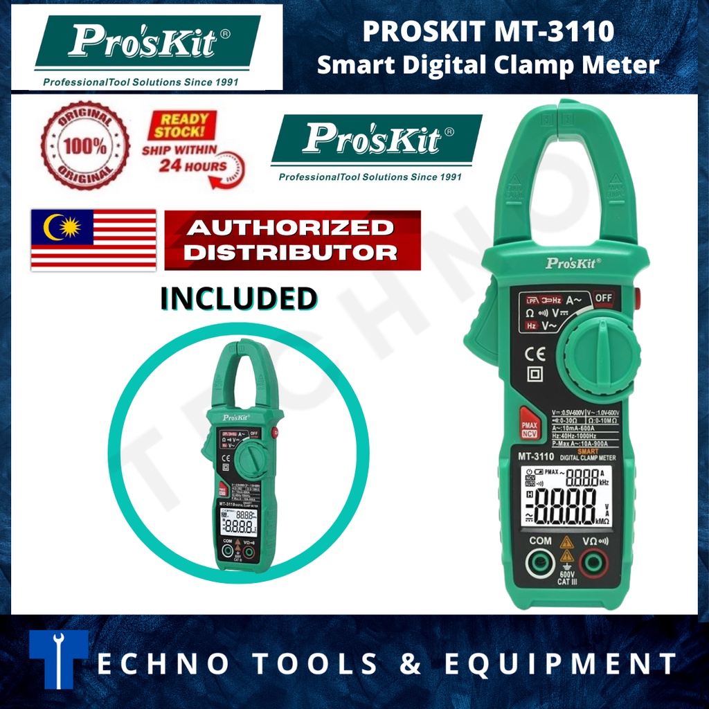Pro'sKit MT-3110 Smart Digital Clamp Meter | Shopee Malaysia