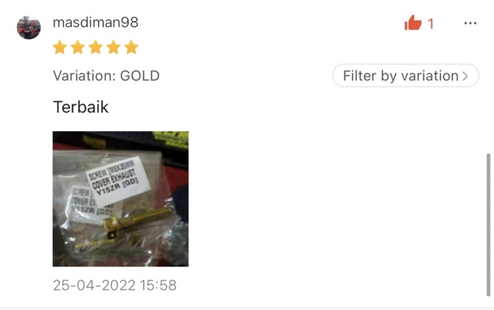 1PCS M8 x 35MM SCREW EXHAUST BRACKET YAMAHA Y16ZR Y15ZR LC135 V8 V9 FI Y16 Y15 STANDARD RACING ...