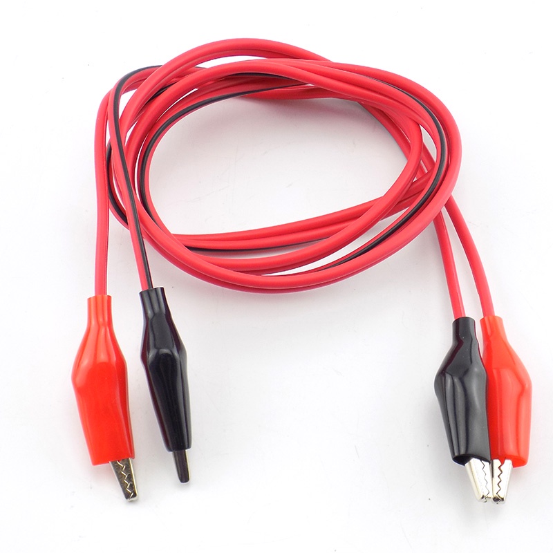 1M Double End Test Lead Wire Line Voltage Banana Plug Alligator Clip ...