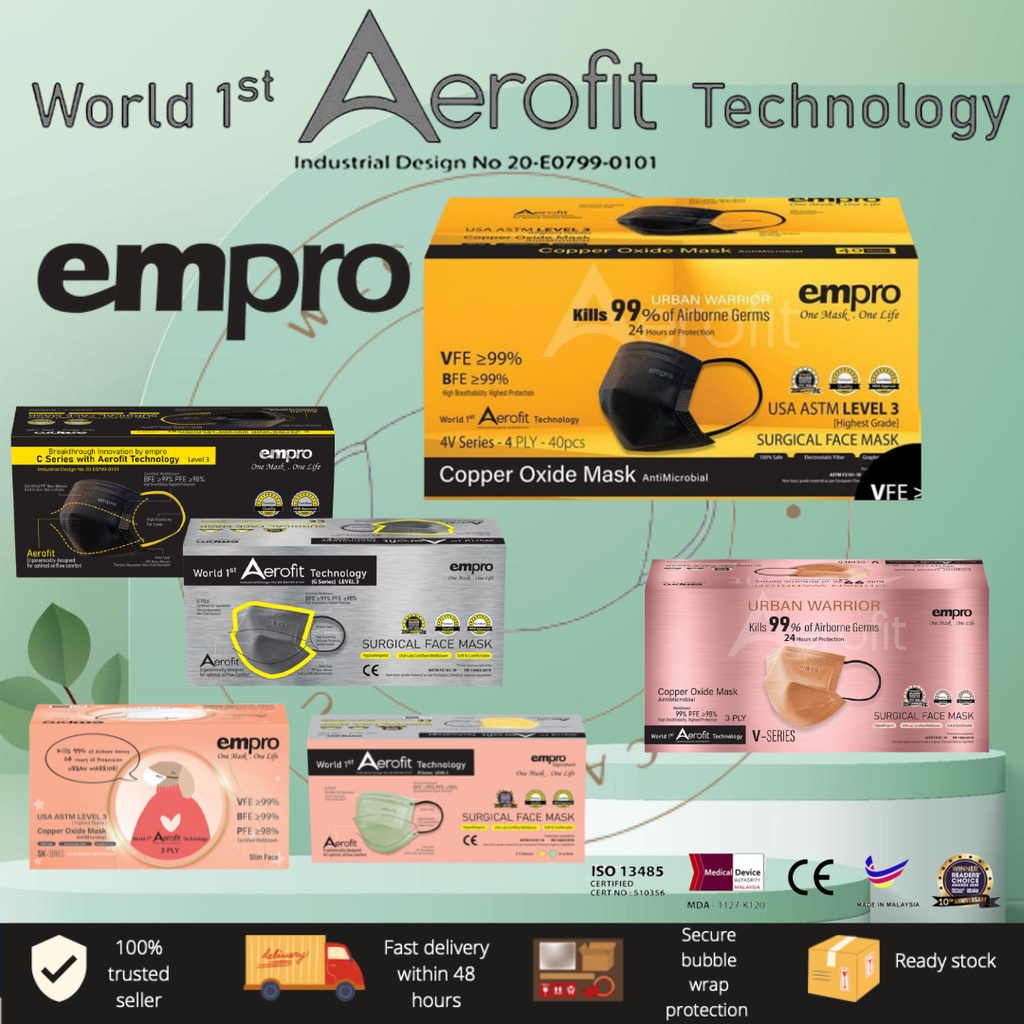 Empro V/SK/G/C/4V/R Series With Aerofit Technology ASTM Level 3 ...