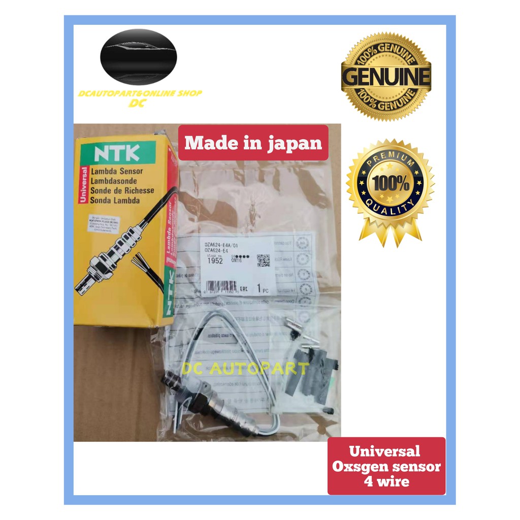 ORIGINAL NTK UNIVERSAL O2 OXSGEN SENSOR 4 WIRE ( MADE IN JAPAN ...