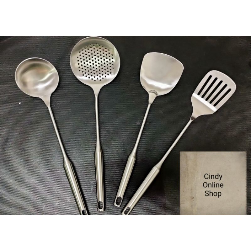 Stainless Steel Cooking Turner / Steamboat Soup Ladle / Sudip Goreng ...