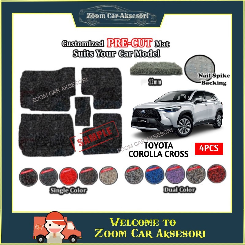TOYOTA COROLLA CROSS 2021 12MM Nail Spike Backing Customized PRE CUT ...