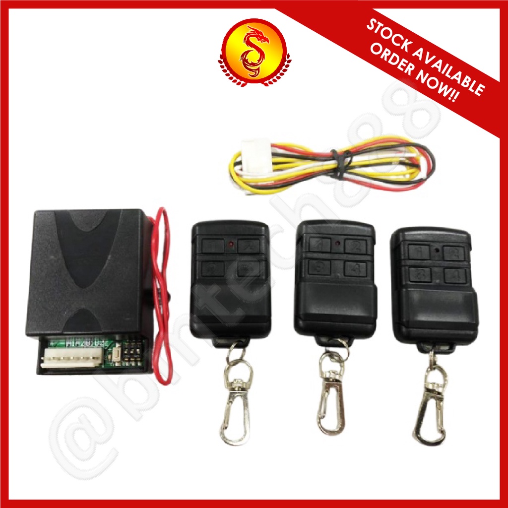 Remote 433Mhz /330mhz AUTO GATE WIRELESS REMOTE CONTROL SET (1+3) - 433 2CH4B/330 2CH4B | Shopee ...
