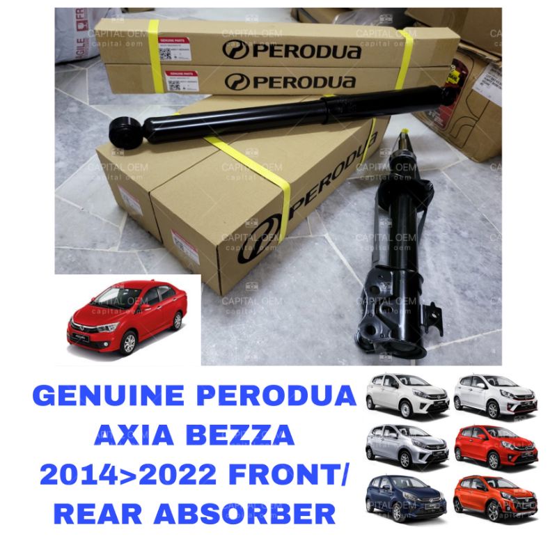Perodua Genuine Axia Bezza Front & Rear Absorber (2014-2022) | Shopee ...