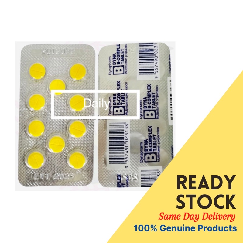 DYNA VITAMIN B COMPLEX TABLET ( ENERGY / NERVE PAIN / SELERA MAKAN ...