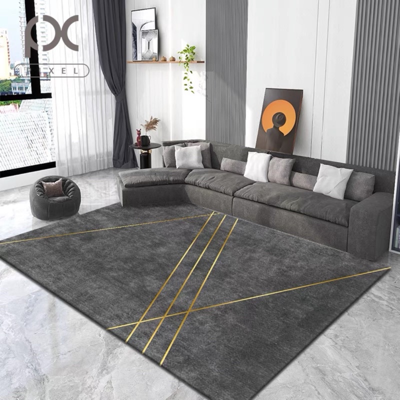 European Luxury Art Style Simple Plain Karpet Velvet Hiasan Ruang Tamu ...