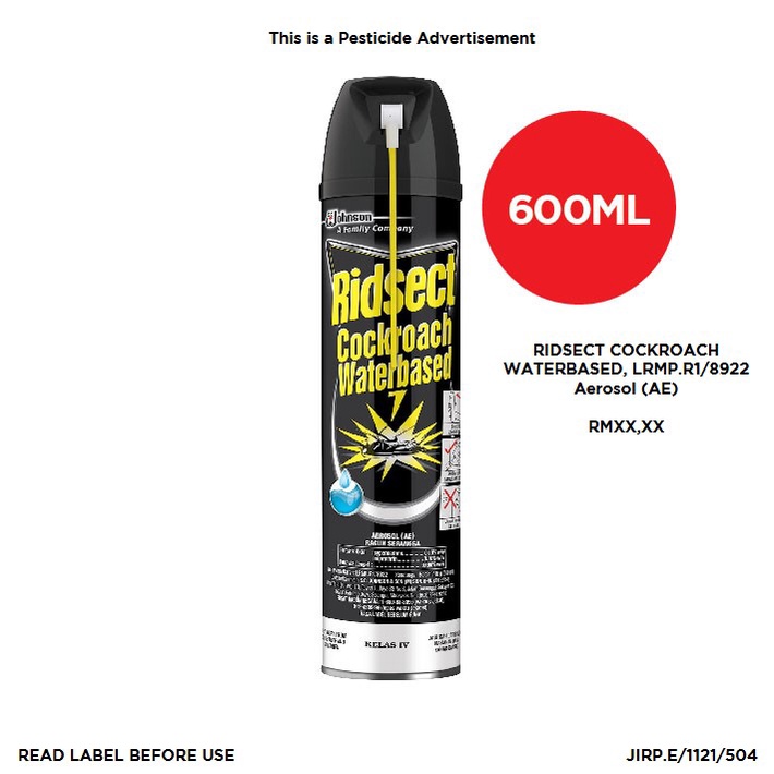 Ridsect Cockroach Waterbased (600ml) | Shopee Malaysia