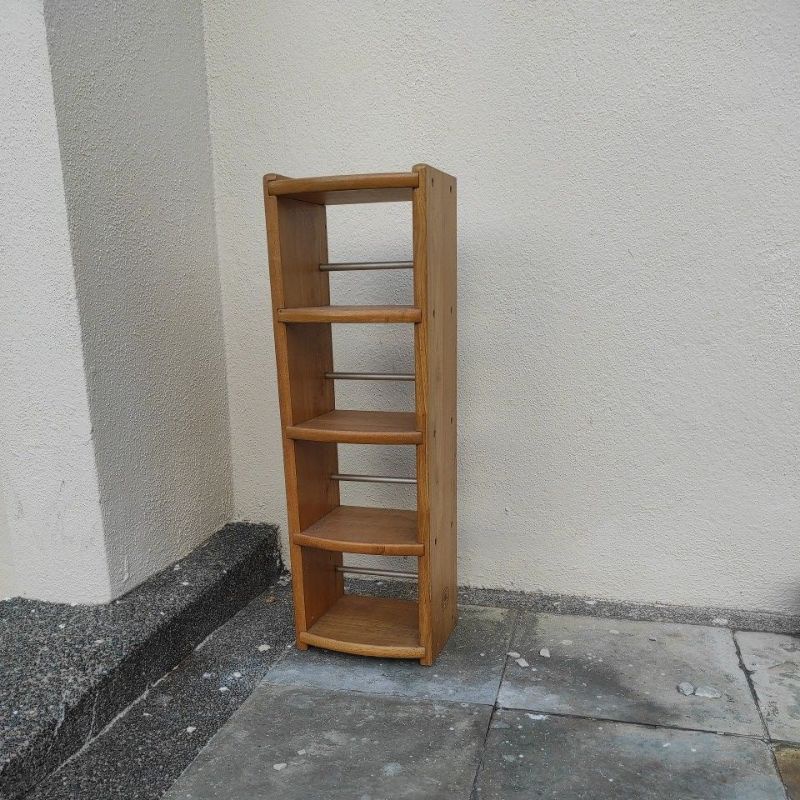 Rubberwood CD rack CD rack collector design | Shopee Malaysia