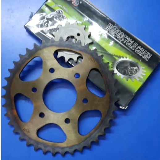 Modenas Pulsar NS200 / RS200 - Chain 520H + Sprocket Gear Set ( FR + RR ...