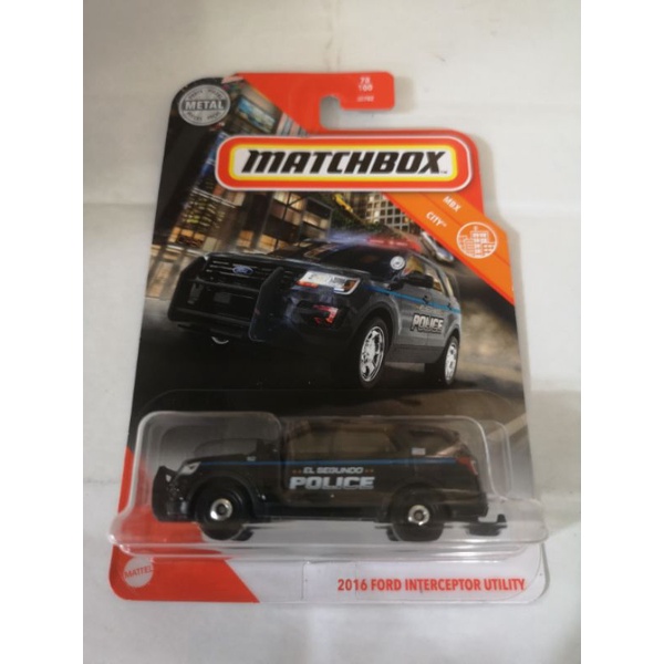 Matchbox 2016 Ford Interceptor Utility - El Segundo Police | Shopee ...