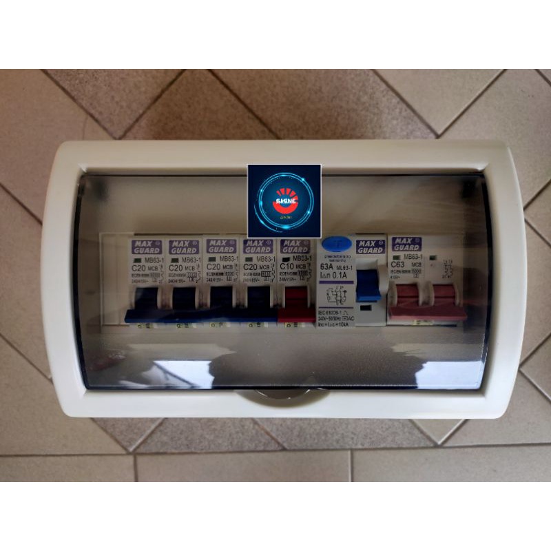 Electrical Single Phase PVC DB box 9-10way(Completed set) | Shopee Malaysia