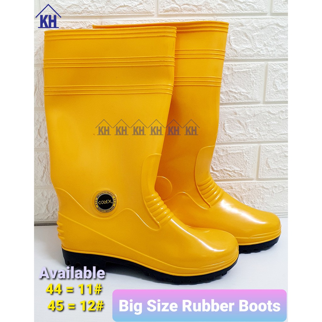 Big Size Safety Rubber Boot, Rubber SHoes / Kasut Getah Saiz Besar ...